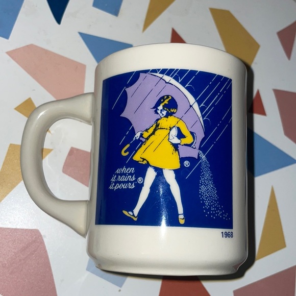 Dining | Vintage Morton Salt Girl 1968 Logo Advertising Coffee Tea Mug ...